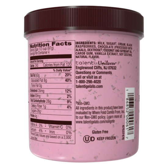 Talenti Black Raspberry Chocolate Chip Gelato Pint – The Ice Cream Shop US
